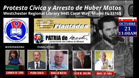 Invitación Conferencia 'Protesta Cívica y Arresto de Huber Matos ...